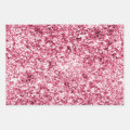 Pink & Silver Glitter Sparkle Wrapping Paper Sheets | Zazzle