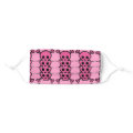 Pink Skull Emo Girl Adult Cloth Face Mask | Zazzle