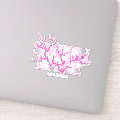 Pink Smith Lake Alabama Vinyl Sticker | Zazzle