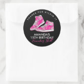 Pink Sneaker Ball Sticker | Zazzle