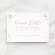 Pink Snowflake Baby Shower Diaper Raffle Ticket Enclosure Card | Zazzle