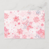 Pink Snowflakes Baby Shower Book for Baby Card | Zazzle