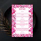 Pink Spanish Mexican talavera wedding menu | Zazzle