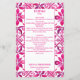 Pink Spanish Mexican talavera wedding menu | Zazzle