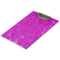 Pink Sparkle Glitter Girly Clipboard 3 | Zazzle