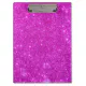 Pink Sparkle Glitter Girly Clipboard 3 | Zazzle