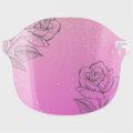 Pink Sparkle Princess Rose Face Shield | Zazzle