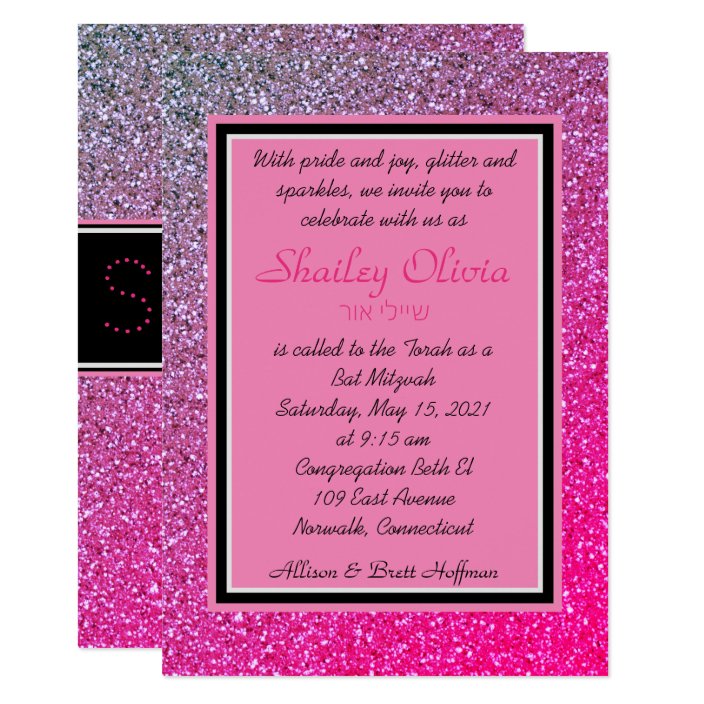 Pink Sparkles Invitation | Zazzle.com