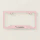 Pink Sparkles License Plate Frame | Zazzle