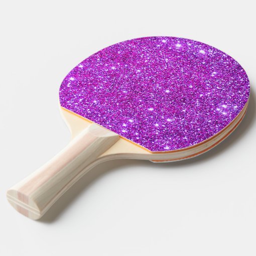 Pink Sparkly Glitter Girly Ping Pong Paddle 3 | Zazzle