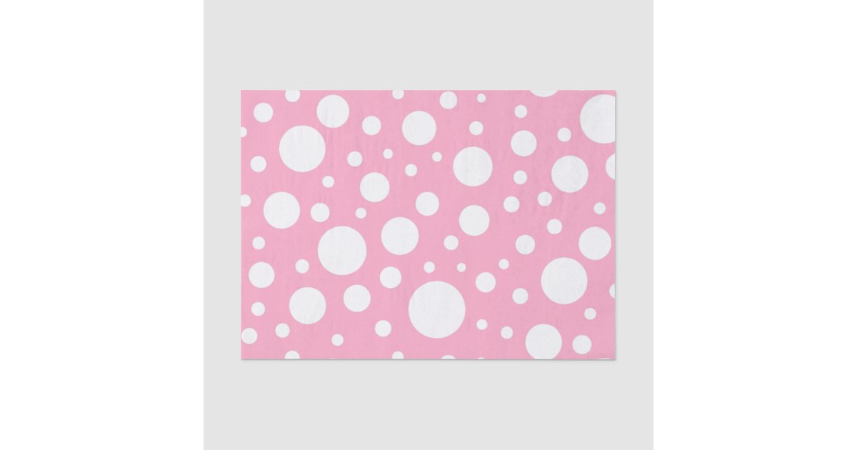 Pink Spots Tissue Paper | Zazzle