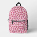 Pink Sprinkle Donut Pattern Printed Backpack | Zazzle