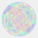 Pink Stained Glass Window Pastels Classic Round Sticker | Zazzle