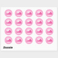 Pink State Virginia Classic Round Sticker | Zazzle