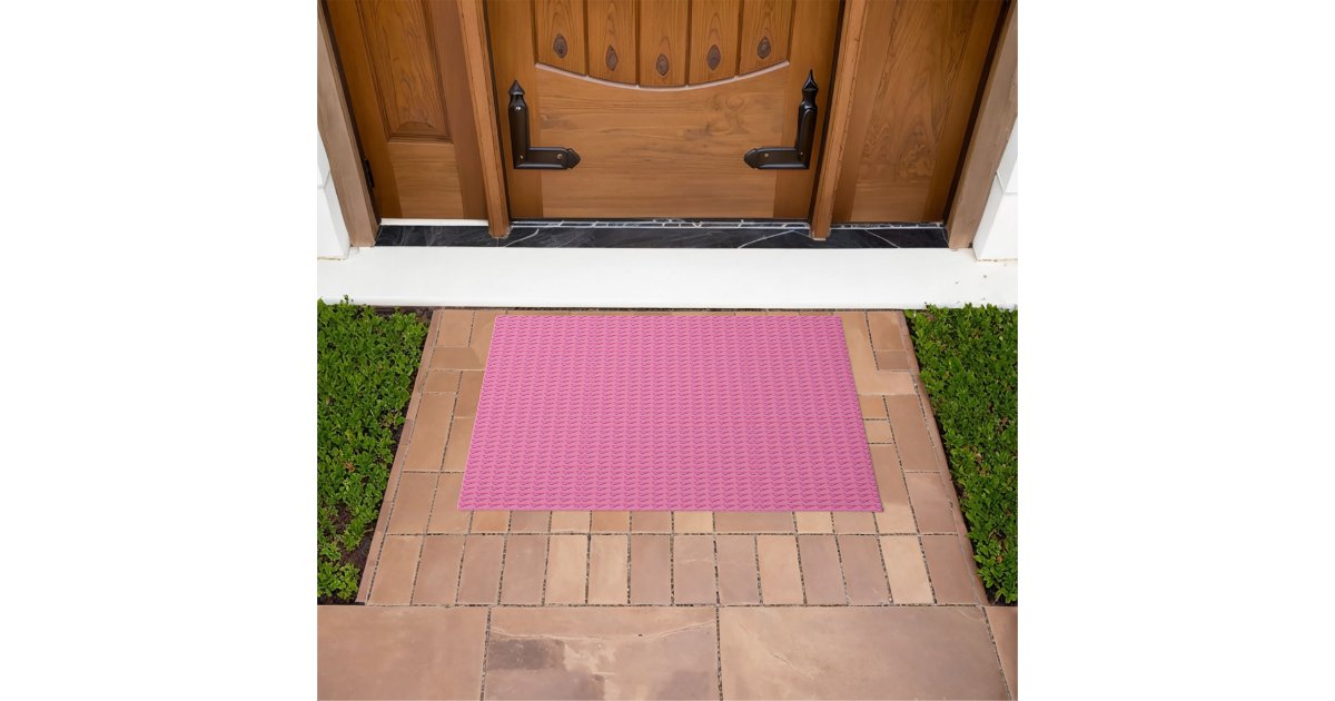 Pink Steel doormat | Zazzle