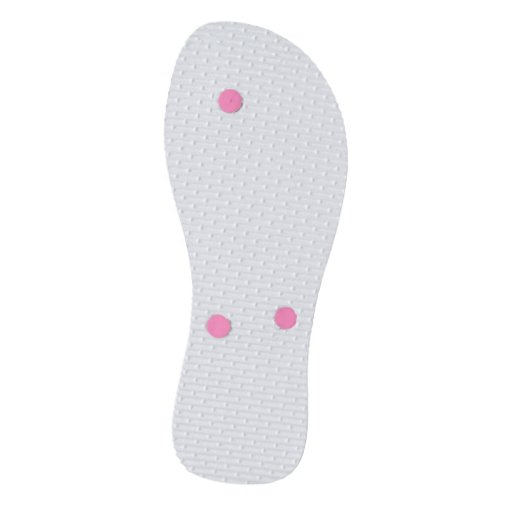 Pink Stenciled Rose Pattern Flip Flops | Zazzle