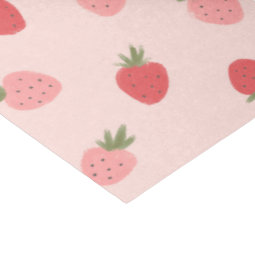 Pink Strawberry Birthday Party Tissue Paper | Zazzle