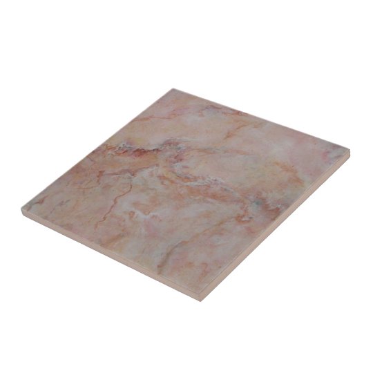 Pink striated marble stone finish ceramic tile | Zazzle.com