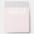 Pink Stripe Custom Return Address Envelope | Zazzle
