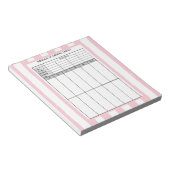 Pink Striped Bridge Score Pad | Zazzle