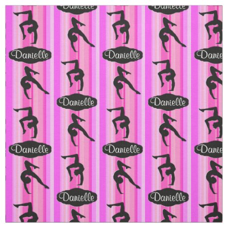 Purple and White Striped Gymnastics Fabric | Zazzle