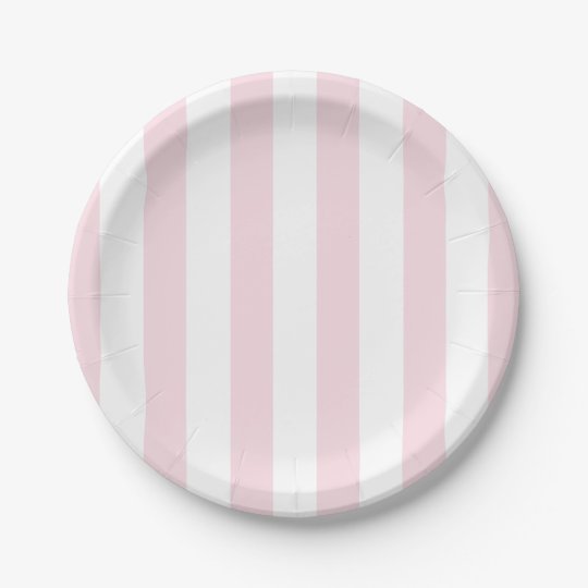 Pink Striped Plates | Zazzle.com