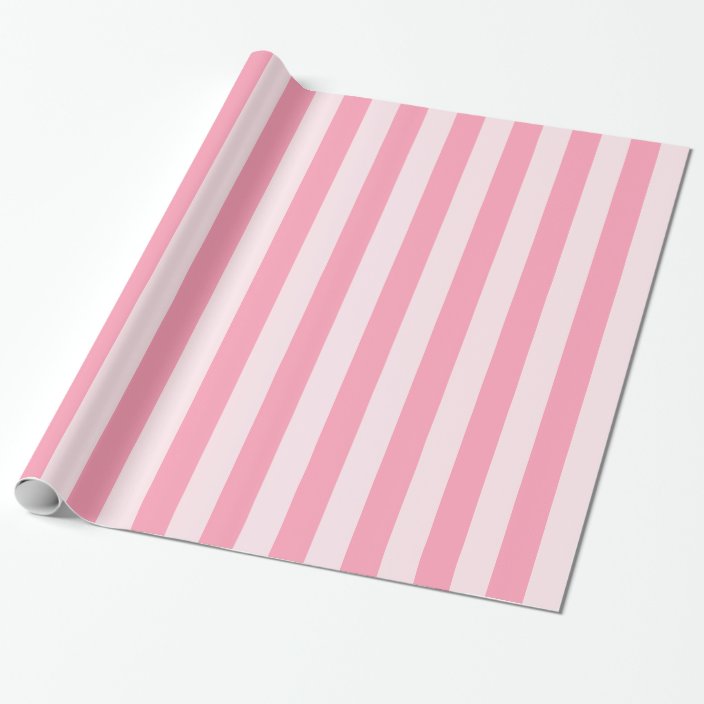 Pink Stripes Candy Shop Wrapping Paper | Zazzle.com