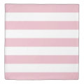 Pink Stripes, White Stripes, Striped Pattern Duvet Cover | Zazzle