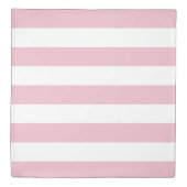 Pink Stripes, White Stripes, Striped Pattern Duvet Cover | Zazzle