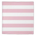 Pink Stripes, White Stripes, Striped Pattern Duvet Cover | Zazzle