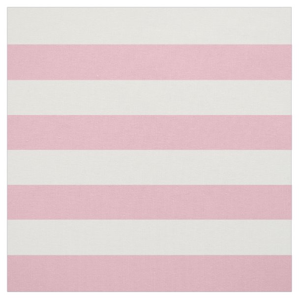 Pink and White Stripe Pattern Fabric | Zazzle
