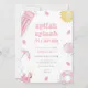 Pink Summer Splish Splash Baby Shower Invitation | Zazzle