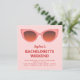 Pink Sunnies Beach Bachelorette Weekend Invitation | Zazzle