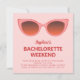 Pink Sunnies Beach Bachelorette Weekend Invitation | Zazzle