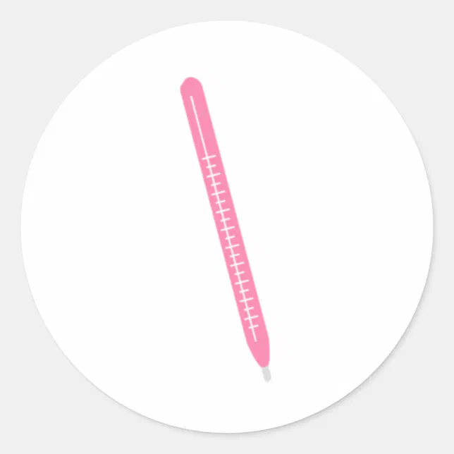 Pink Surgical scalpel Classic Round Sticker | Zazzle