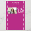 Pink Sweet 16 Birthday Candy Bar Wrapper | Zazzle