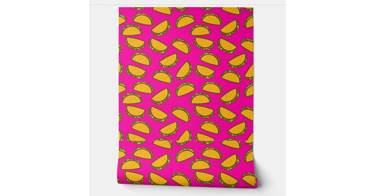 pink tacos wallpaper | Zazzle