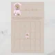 Pink Teddy Bear Baby Shower Bingo Game Flyer | Zazzle