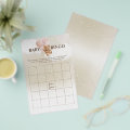 Pink Teddy Bear BINGO Baby Shower Games Flyer | Zazzle