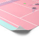 Pink Tennis Court Preppy Modern Tennis Player Poster | Zazzle