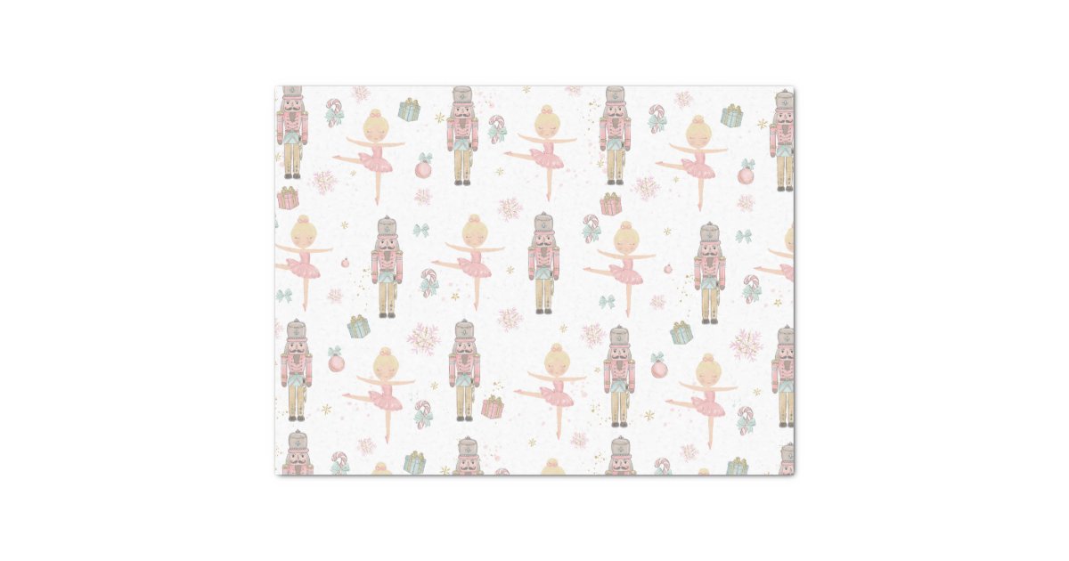 Pink The Nutcracker Christmas Ballet Decoupage Tissue Paper | Zazzle