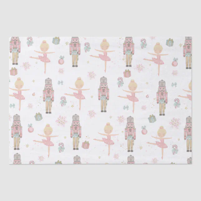 Pink The Nutcracker Christmas Ballet Decoupage Tissue Paper | Zazzle