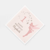 Pink Tinker Bell Girl Birthday Napkins | Zazzle