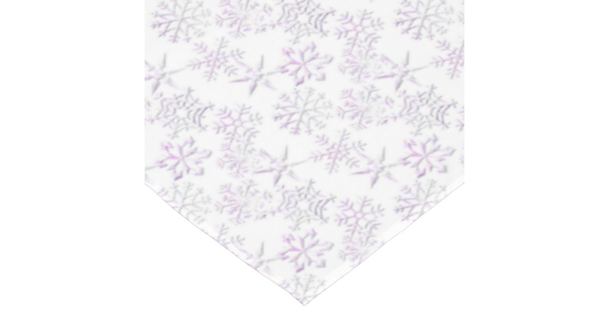 Pink Tint Christmas snowflake tablecloth | Zazzle