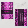 Pink Tones Retro Disco Faux Glitter Business Card | Zazzle
