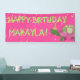 Pink Tortoise Birthday Banner | Turtle Birthday | Zazzle