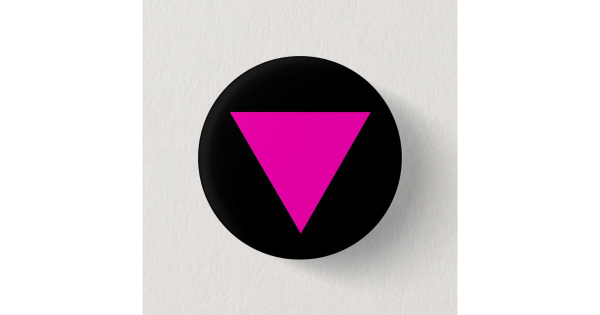 "PINK TRIANGLE" GAY PRIDE 1.25-inch Pinback Button | Zazzle