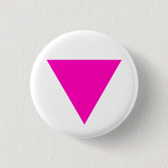 "PINK TRIANGLE" GAY PRIDE PINBACK BUTTON | Zazzle