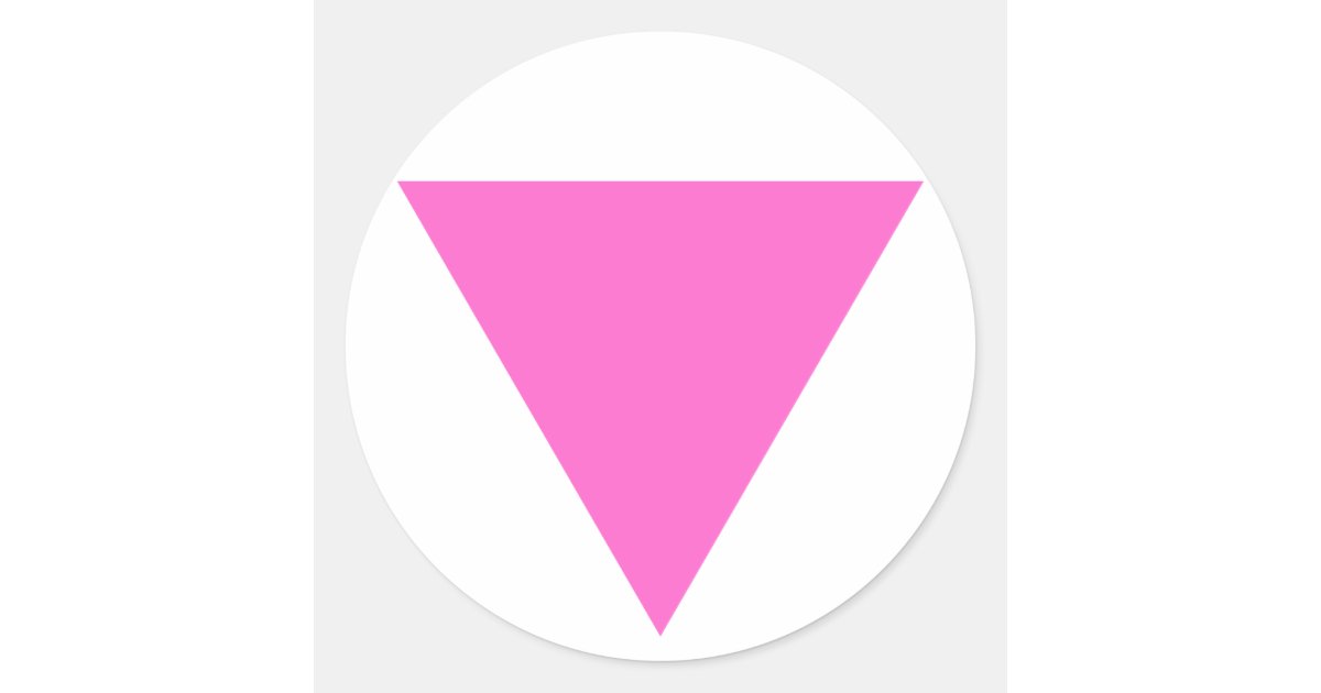 Pink Triangle Stickers | Zazzle