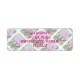PINK TROPICAL ORCHID RETURN ADDRESS LABELS | Zazzle